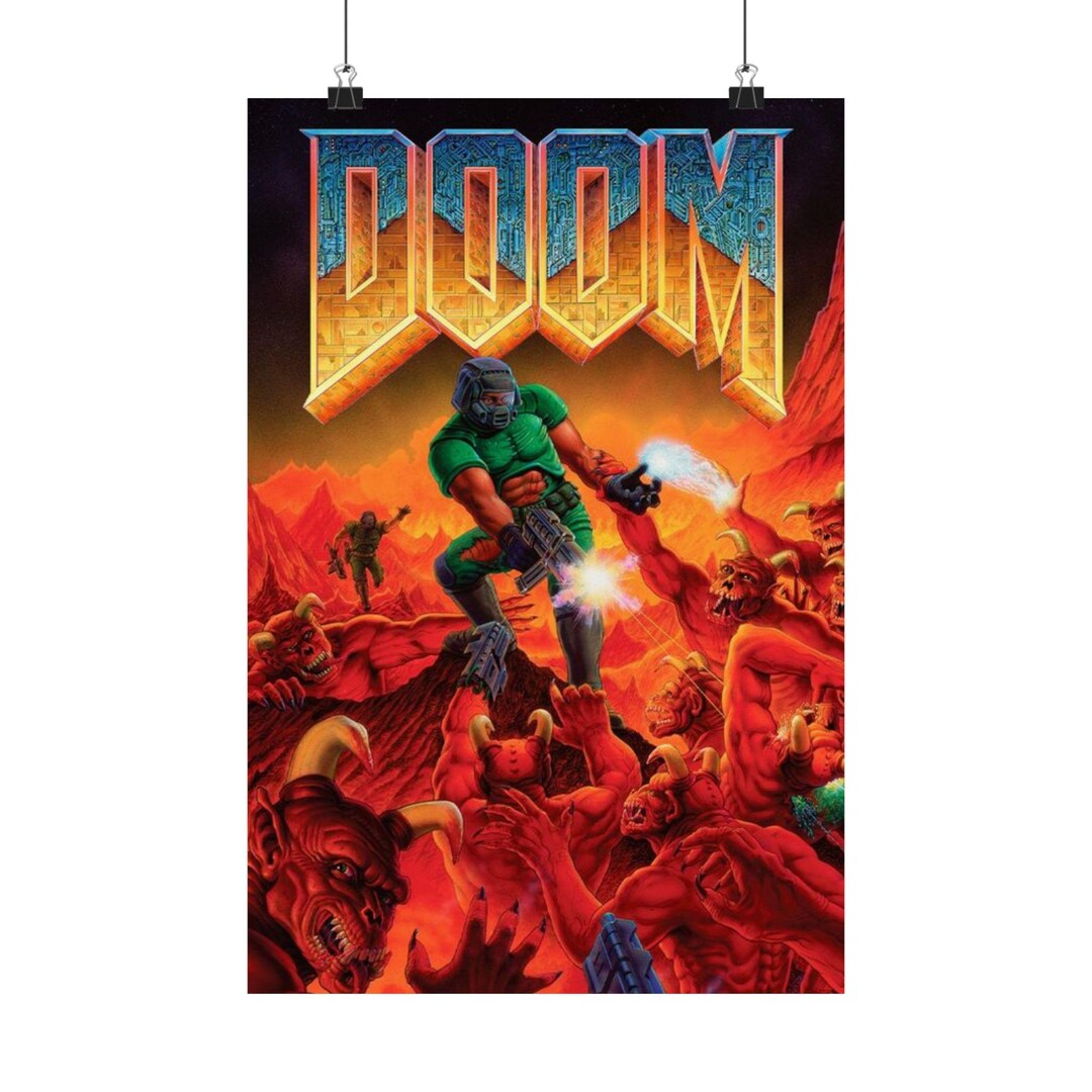 Classic DOOM Video Game Vintage Ad Print Premium Poster Wall Art - Etsy