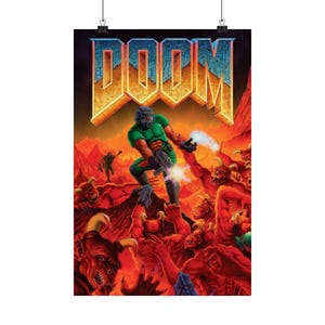 Classic DOOM Video Game Vintage Ad Print Premium Poster Wall Art - Etsy