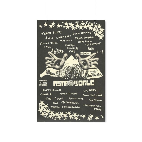 Travis Scott Astroworld Poster - Etsy