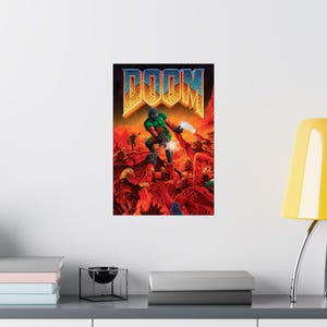 Classic DOOM Video Game Vintage Ad Print Premium Poster Wall Art - Etsy