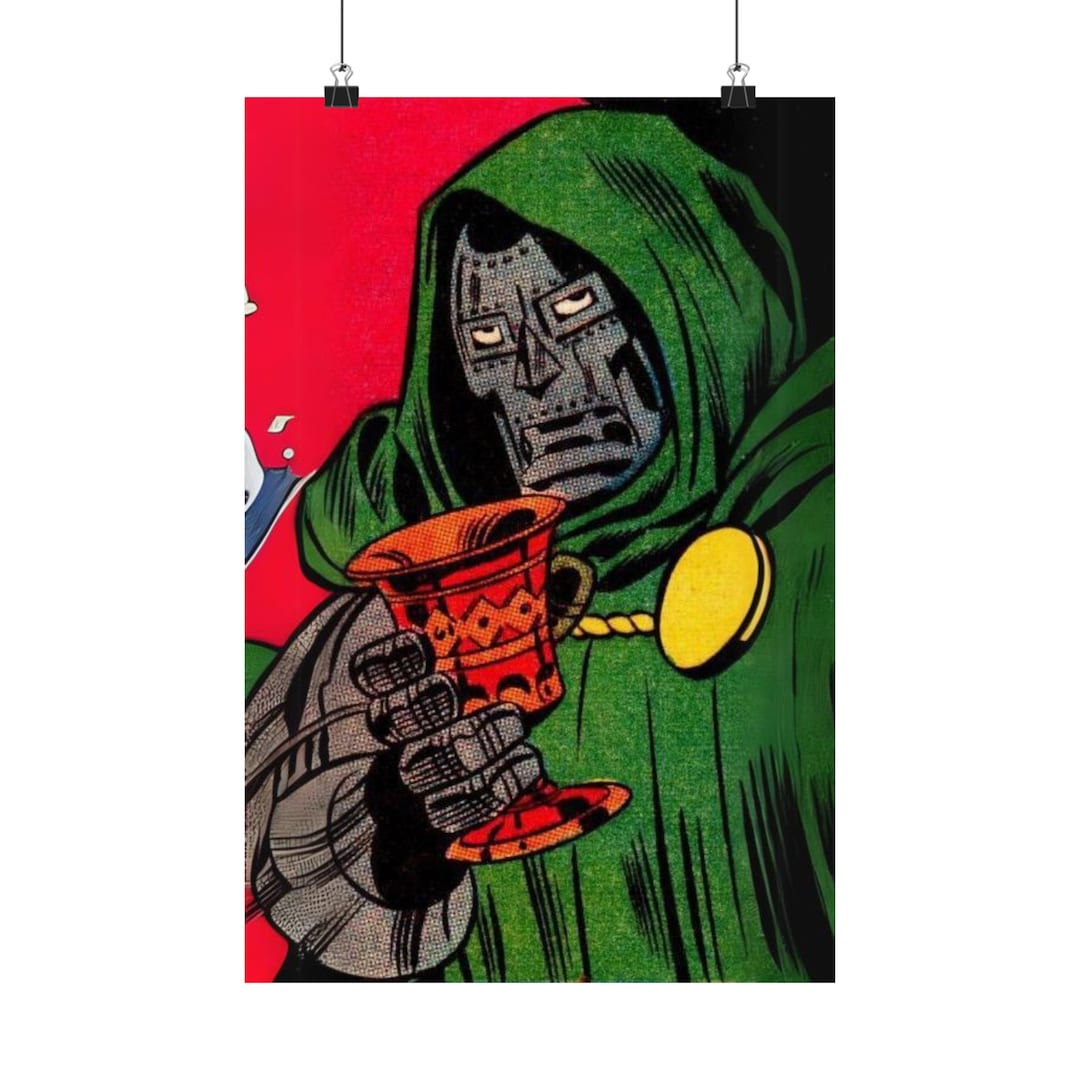 Vintage Doctor Doom Comic Print Premium Poster Wall Art - Etsy