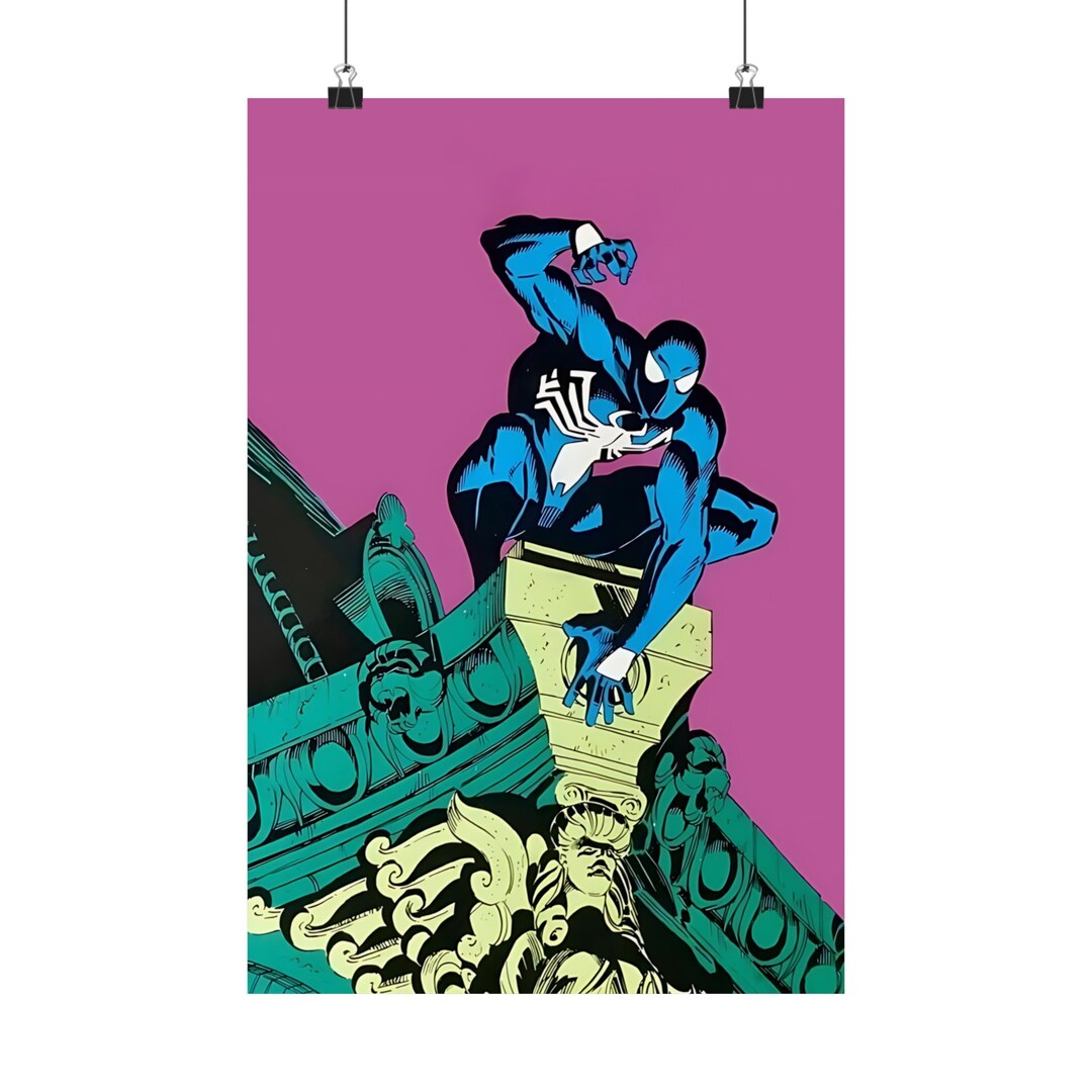 Symbiote Black Suit Spider-man Comic Print Premium Poster Wall Art - Etsy