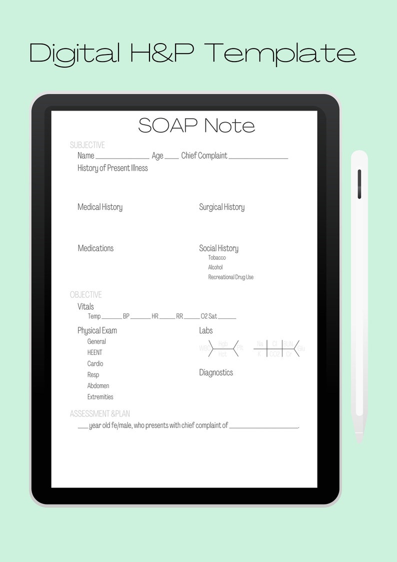 SOAP Note - Etsy
