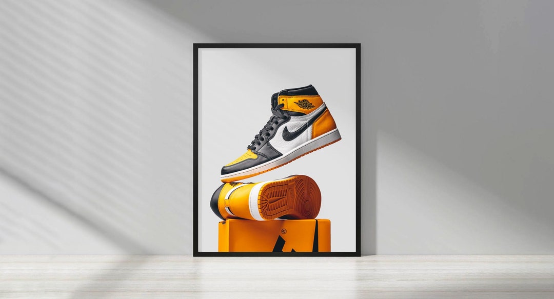 Air Jordan 1 High Taxi Sneaker Poster - Etsy