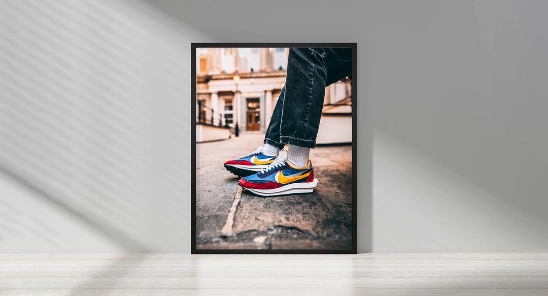 Nike X Sacai Waffle Sneaker Poster - Etsy