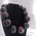 50MM AKUMA Style Black Wooden Monk Beads.16in Short Style. Engraving ...