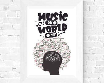 Music Staff Repeat Sign Print Music Art Pink - Etsy