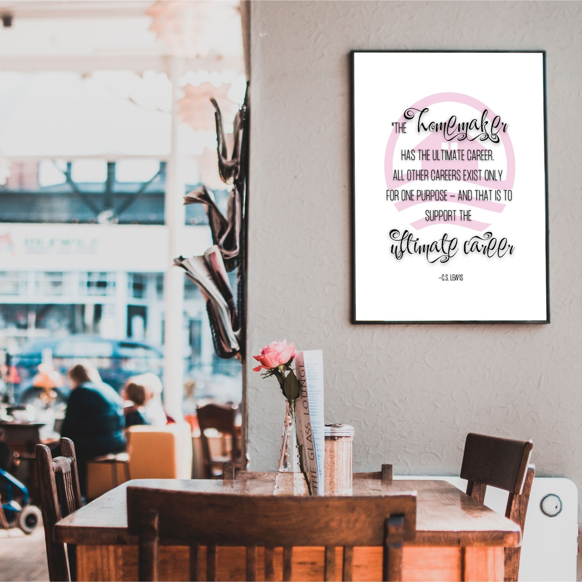 C.S. Lewis the Homemaker Has the Ultimate Career Quote Print, Wife and ...