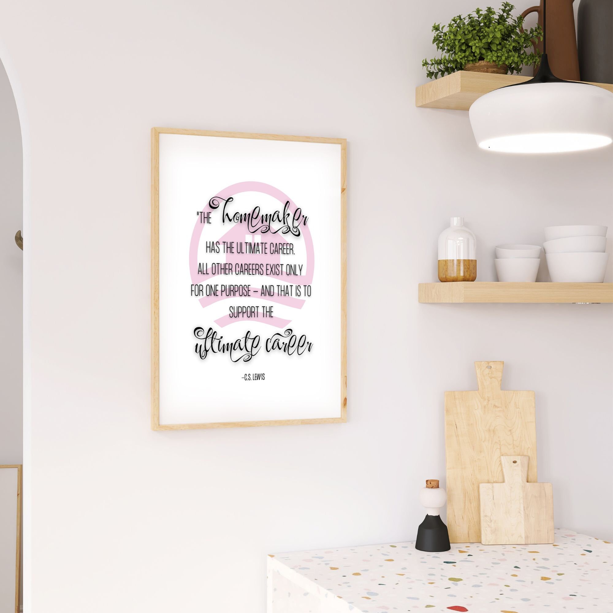 C.S. Lewis the Homemaker Has the Ultimate Career Quote Print, Wife and ...