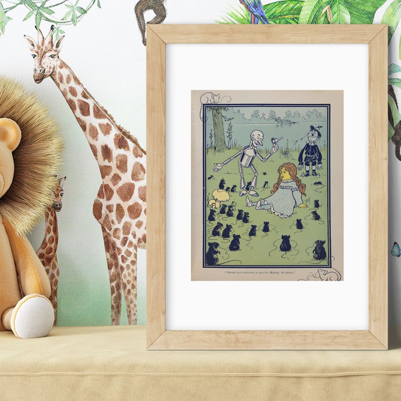 The Wonderful Wizard of Oz 1900 Classic Storybook Page - Etsy