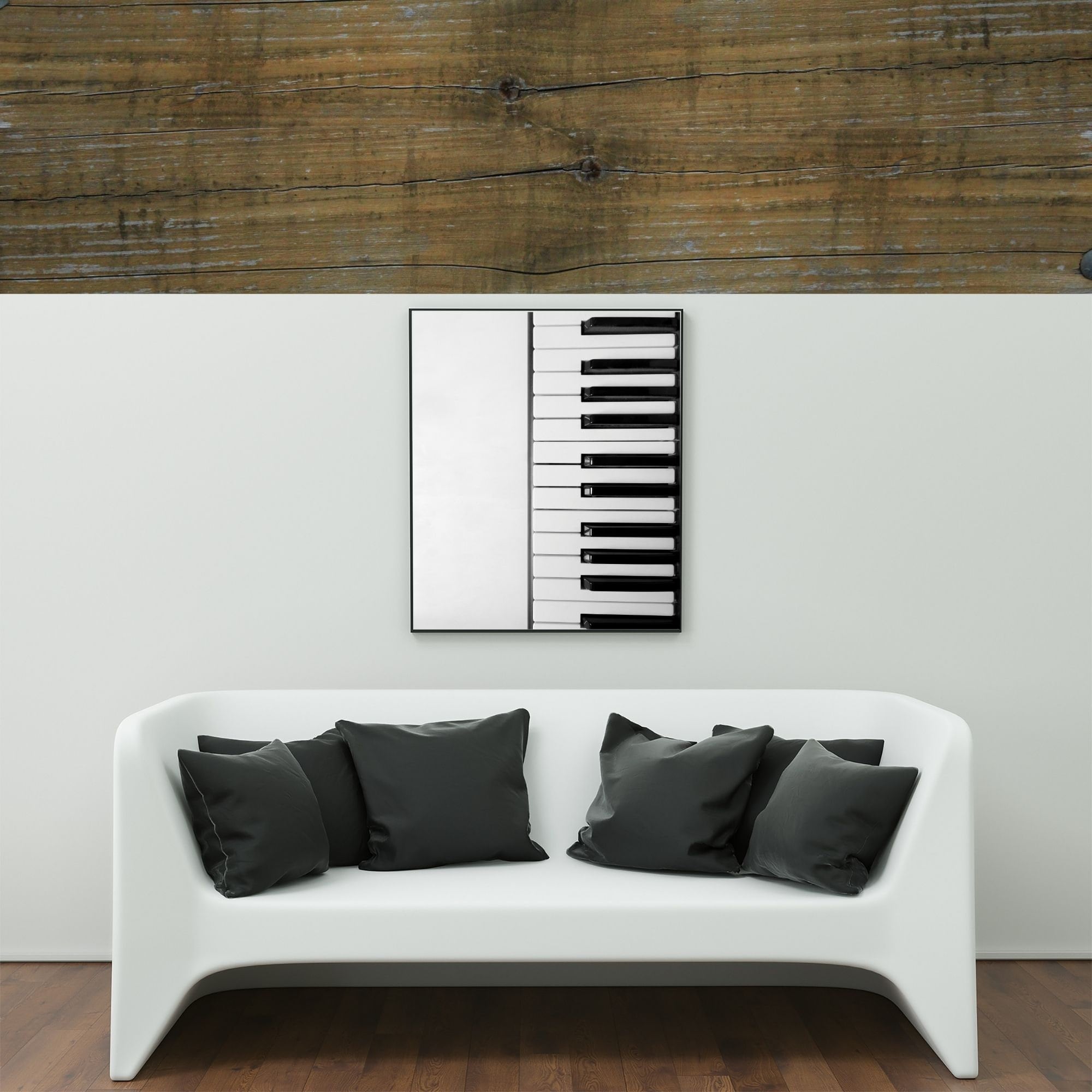 Piano Keys Black and White Wall Art, DIGITAL DOWNLOAD, Piano Print ...