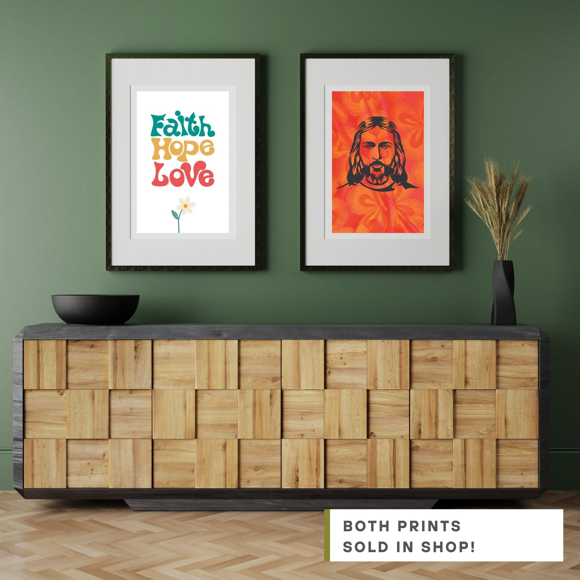 Faith Hope Love Poster Print, Motivational Print, Positive Wall Art ...