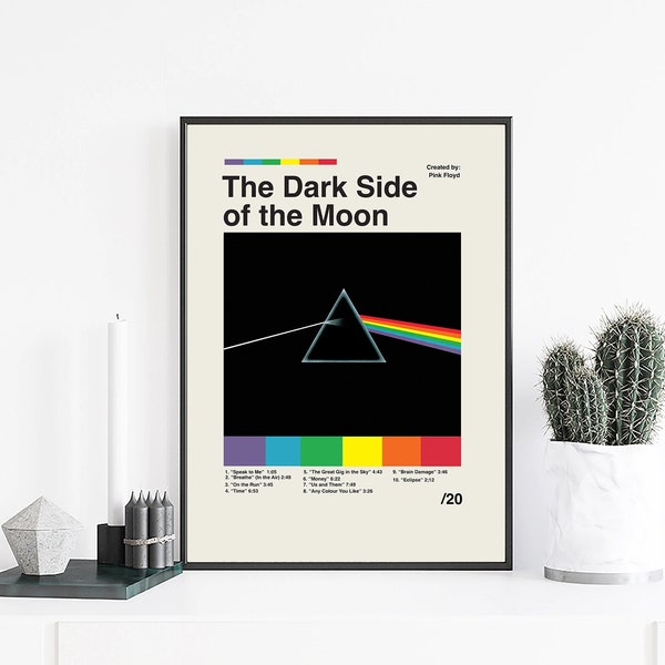 Dark Side of the Moon Poster - Etsy