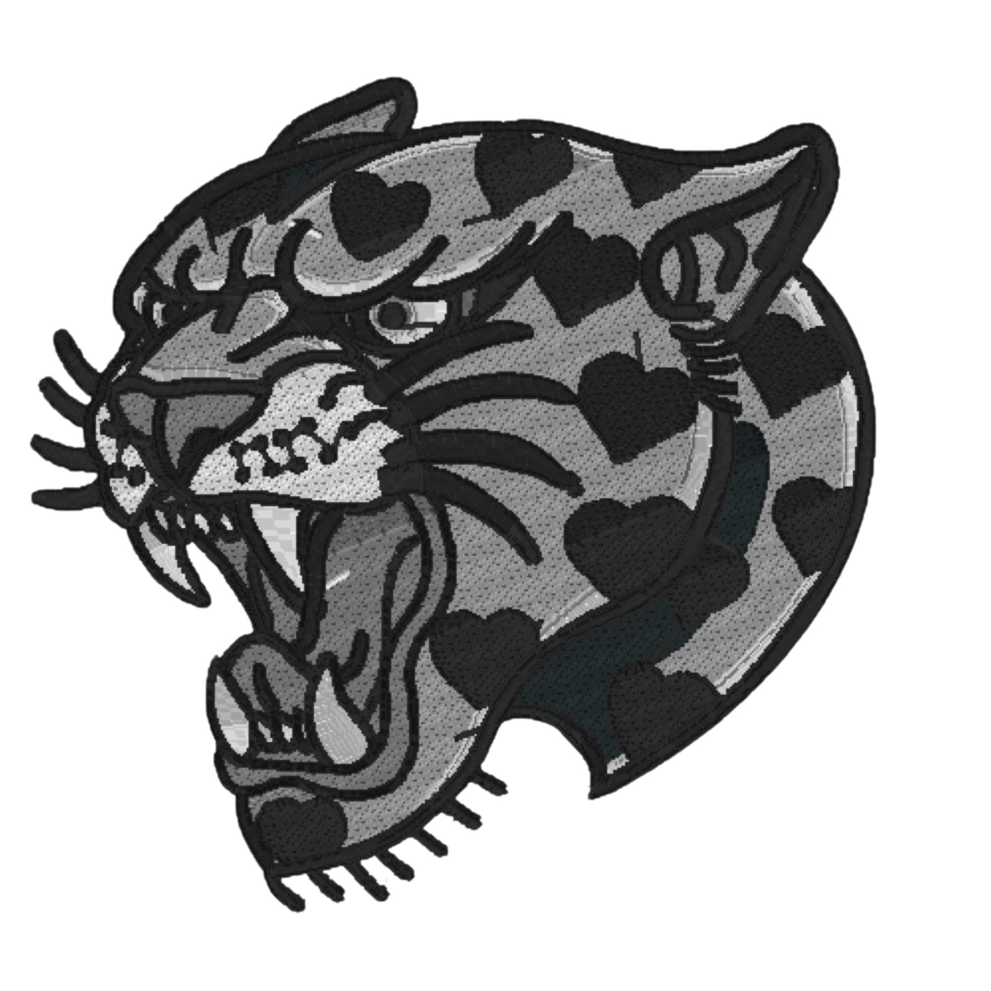 Heart Panther PES Embroidery File // PES and DST File / Traditional ...