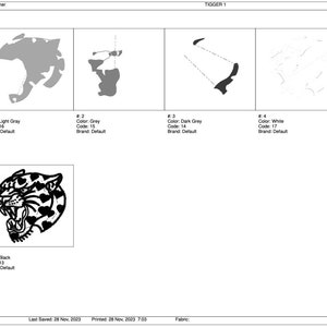 Heart Panther PES Embroidery File // PES and DST File / Traditional ...