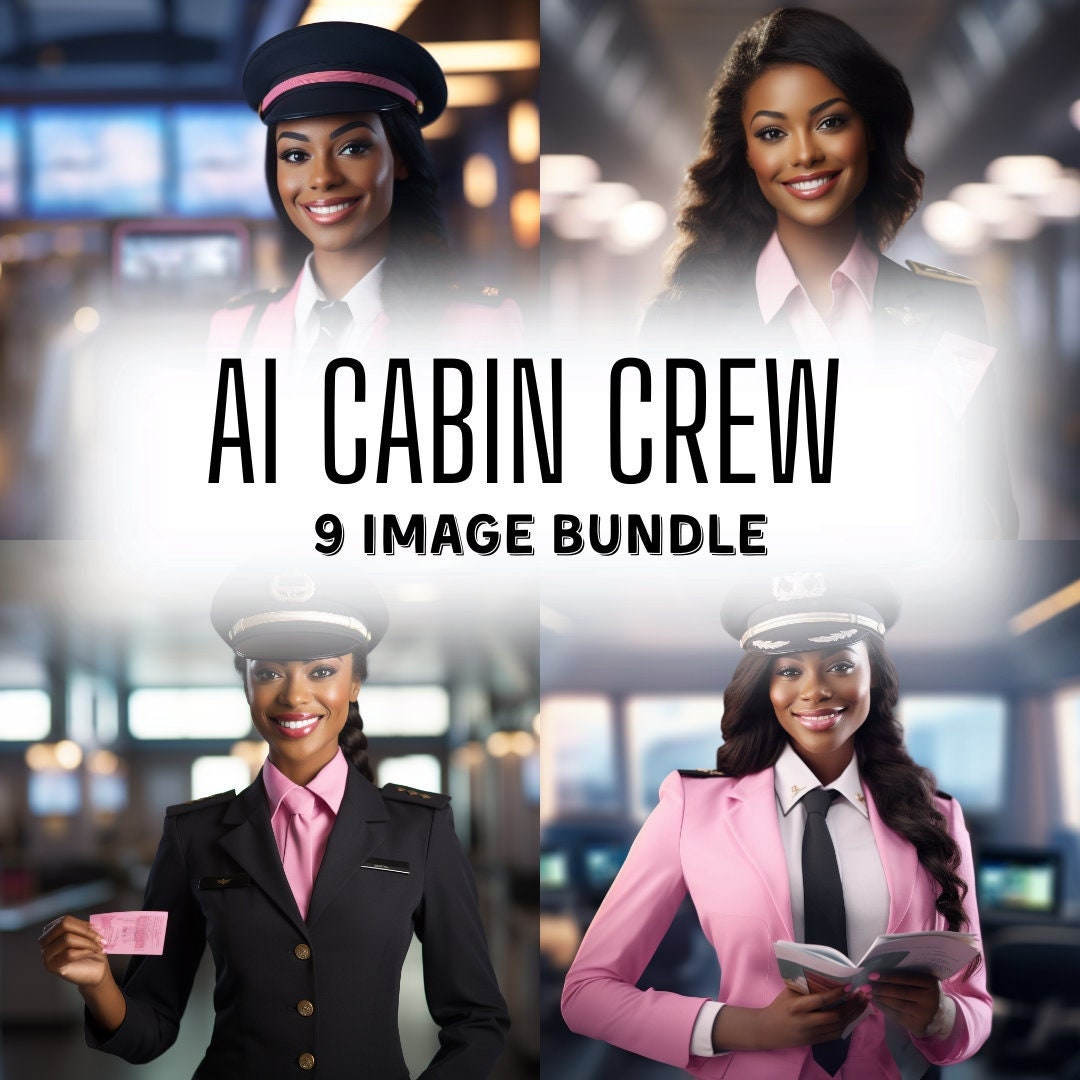 AI Cabin Crew Images 9 Images, Ai Stock Image, Hair Model, Beauty Model ...