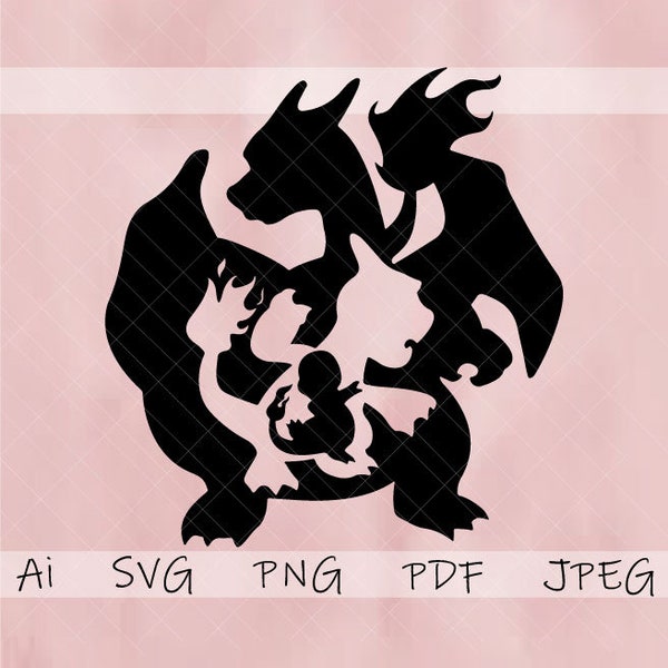 Charmander Svg - Etsy