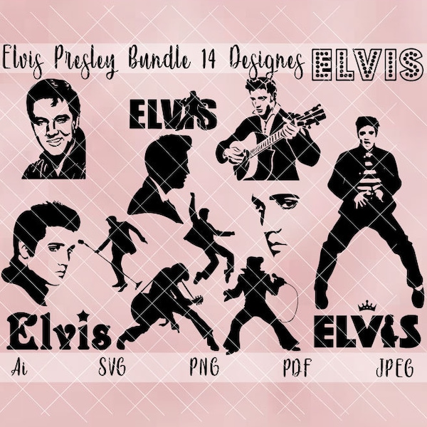 Elvis Presley Svg - Etsy