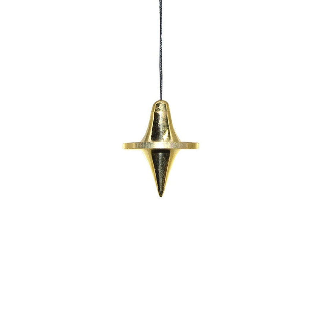 Conical Gold Pendulum / Conical Gold Pendulum, Radiesthesia Dowsing ...