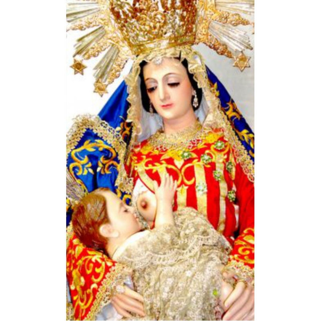 Religious Stamp Virgen Del Buen Parto Religion Religious Card - Etsy ...