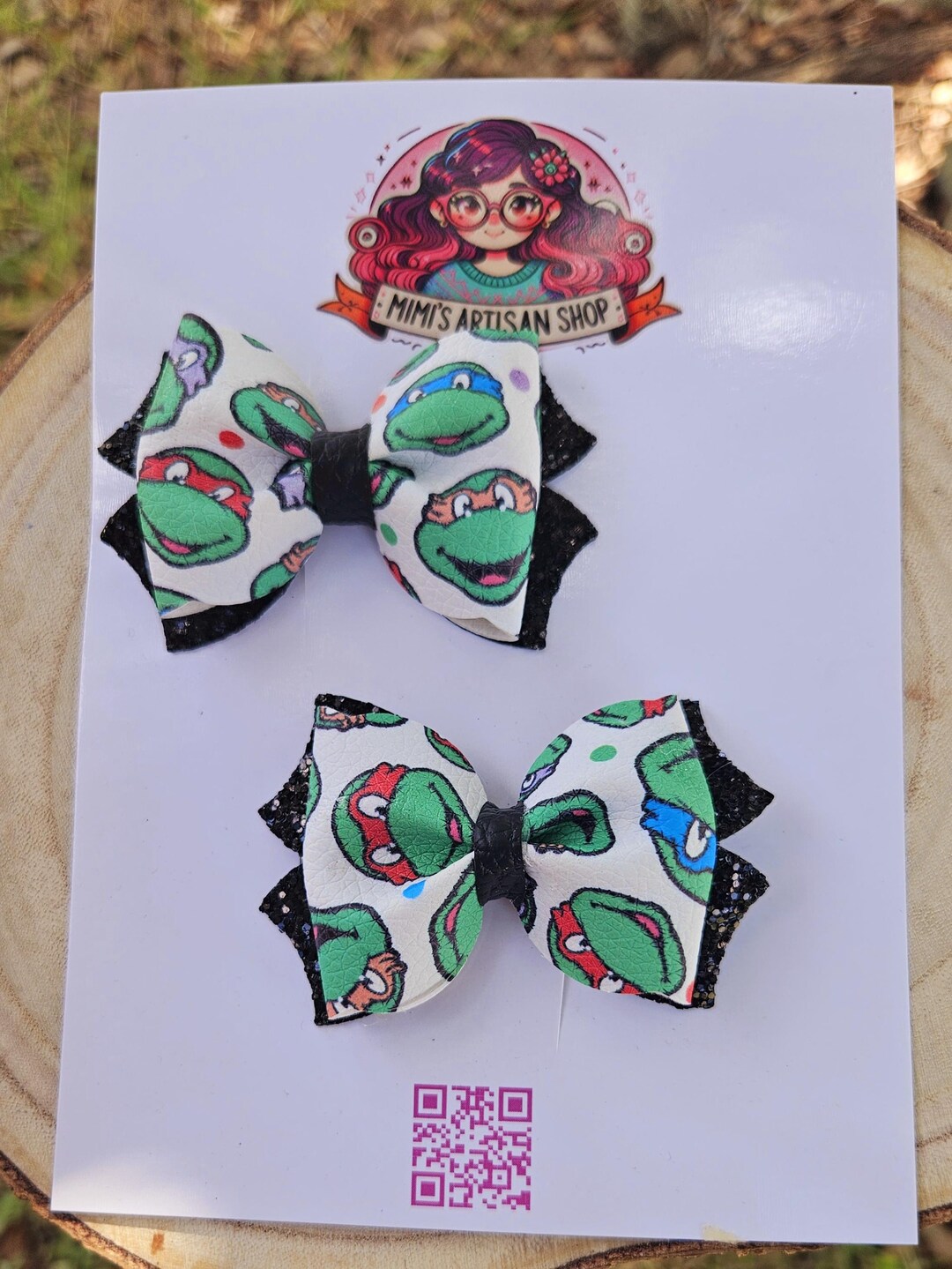 Ninja Turtles, Pigtail Set, Green,black Set of 2 - Etsy
