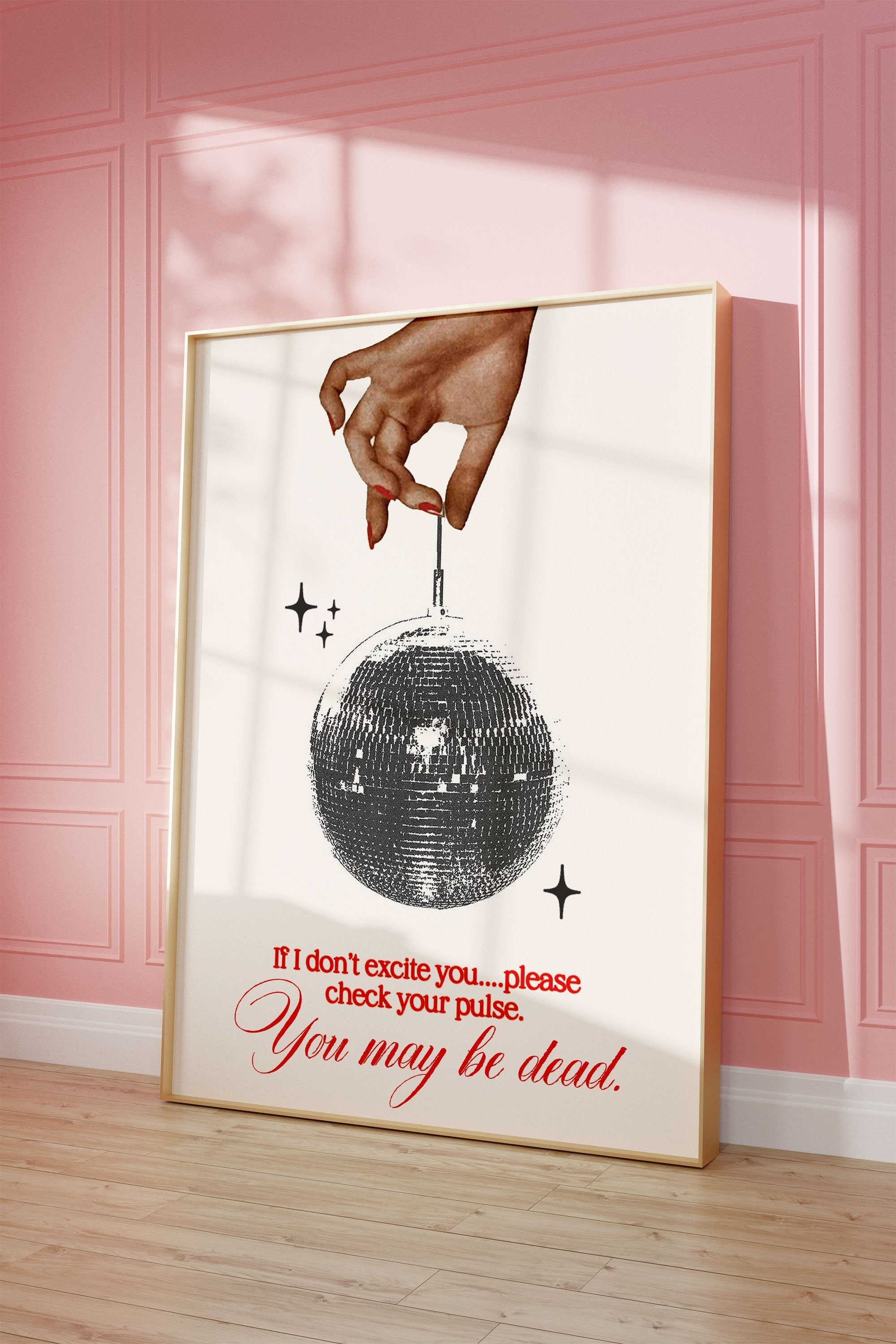 Trendy Wall Art, Check Your Pulse Wall Art, Digital Download Print ...