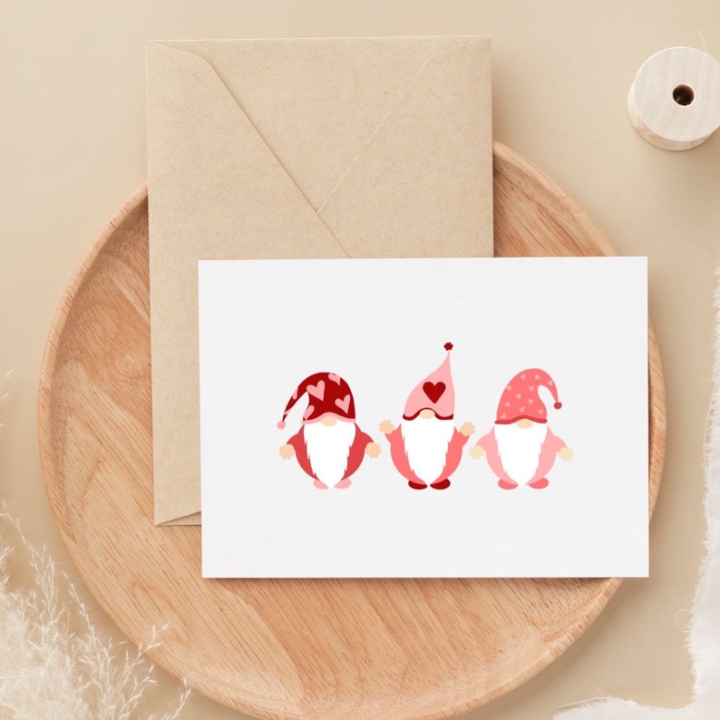 Valentine's Day | Cute Gnome Print | Digital Download - Etsy