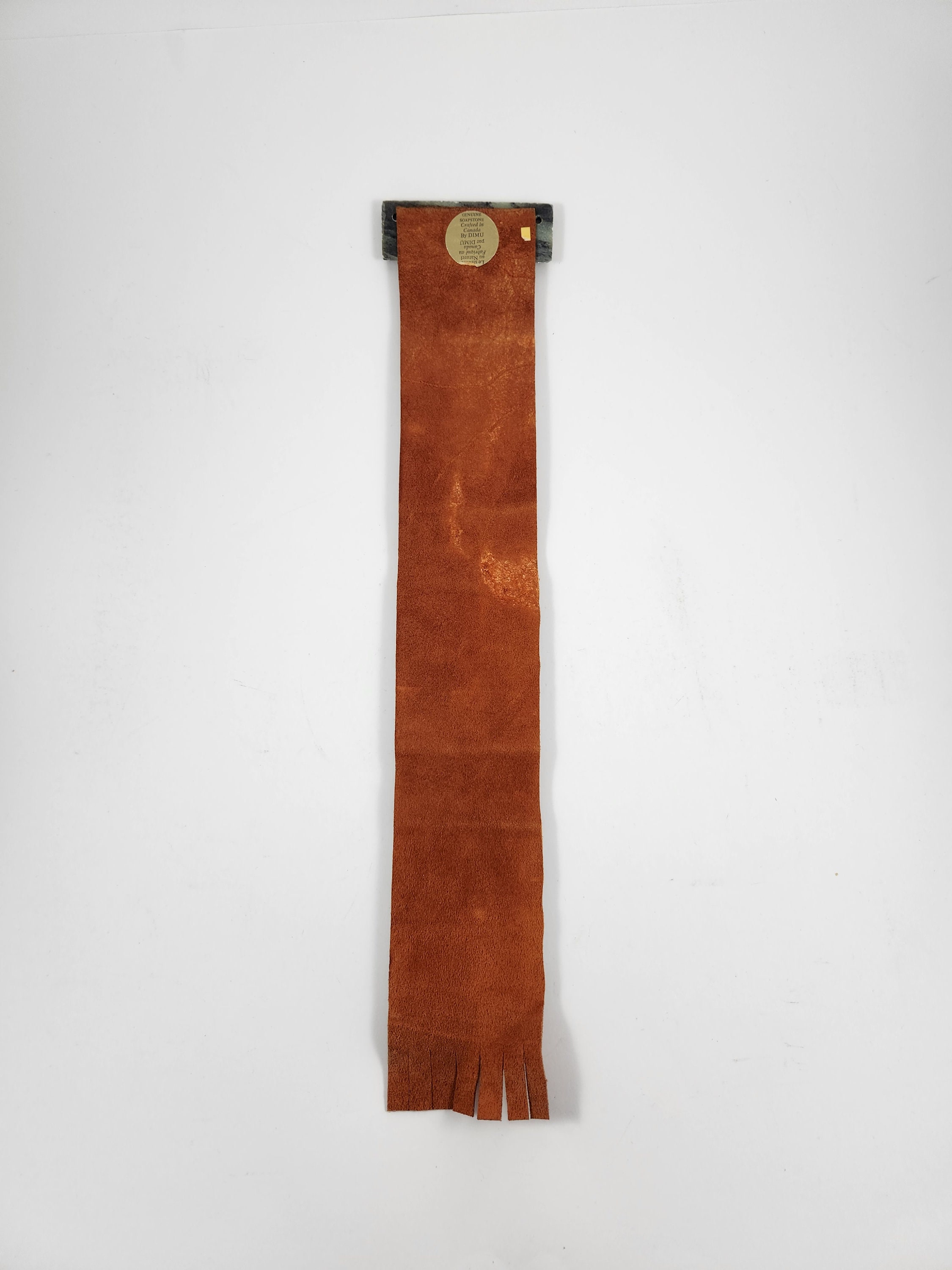 A Vintage Inuit Themed Soapstone Etching Series on Leather by DIMU ...