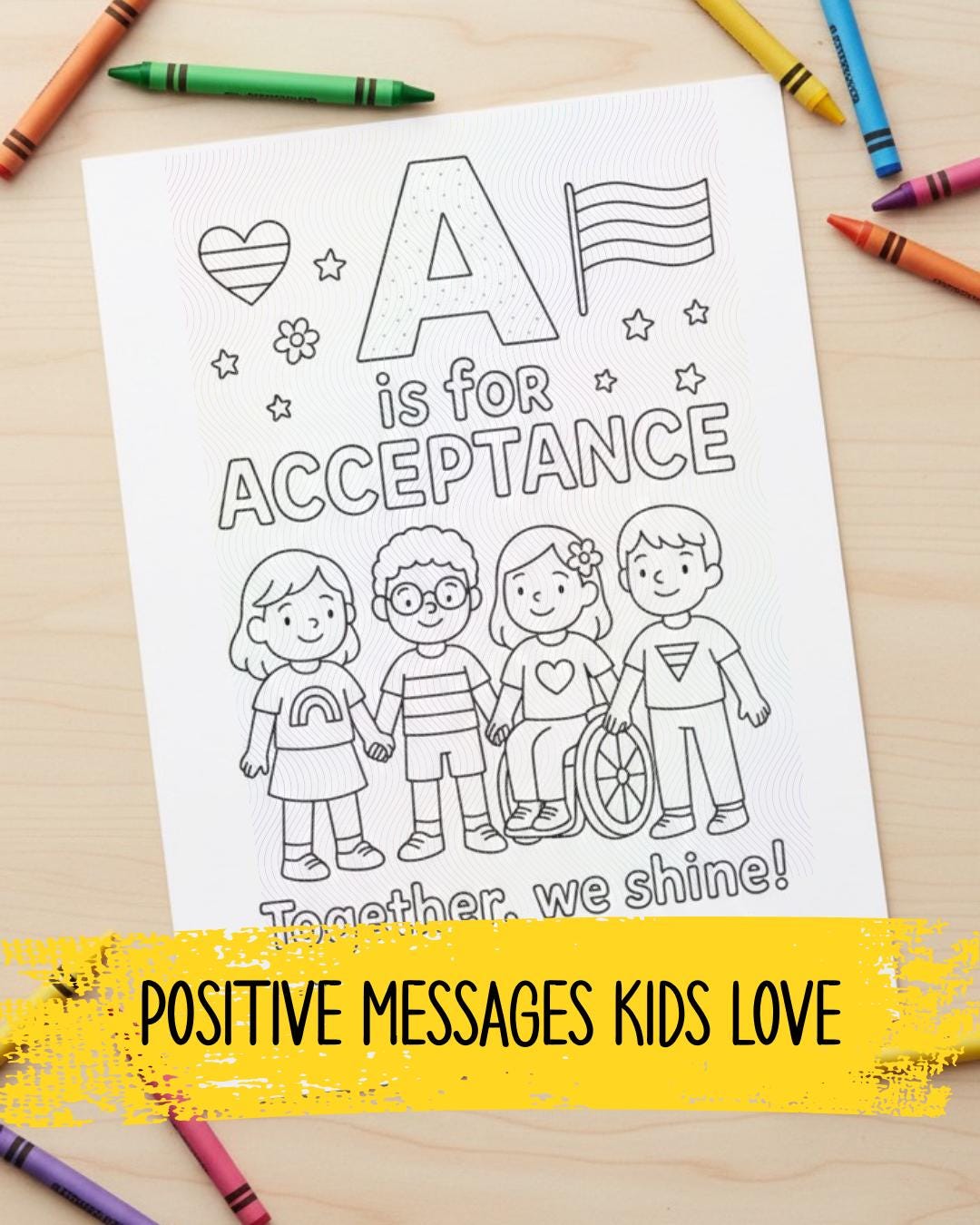 Abcs of Belonging Coloring Pages | Inclusive Alphabet (PDF) - Etsy