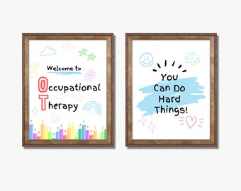 Occupational Therapy Poster - Etsy