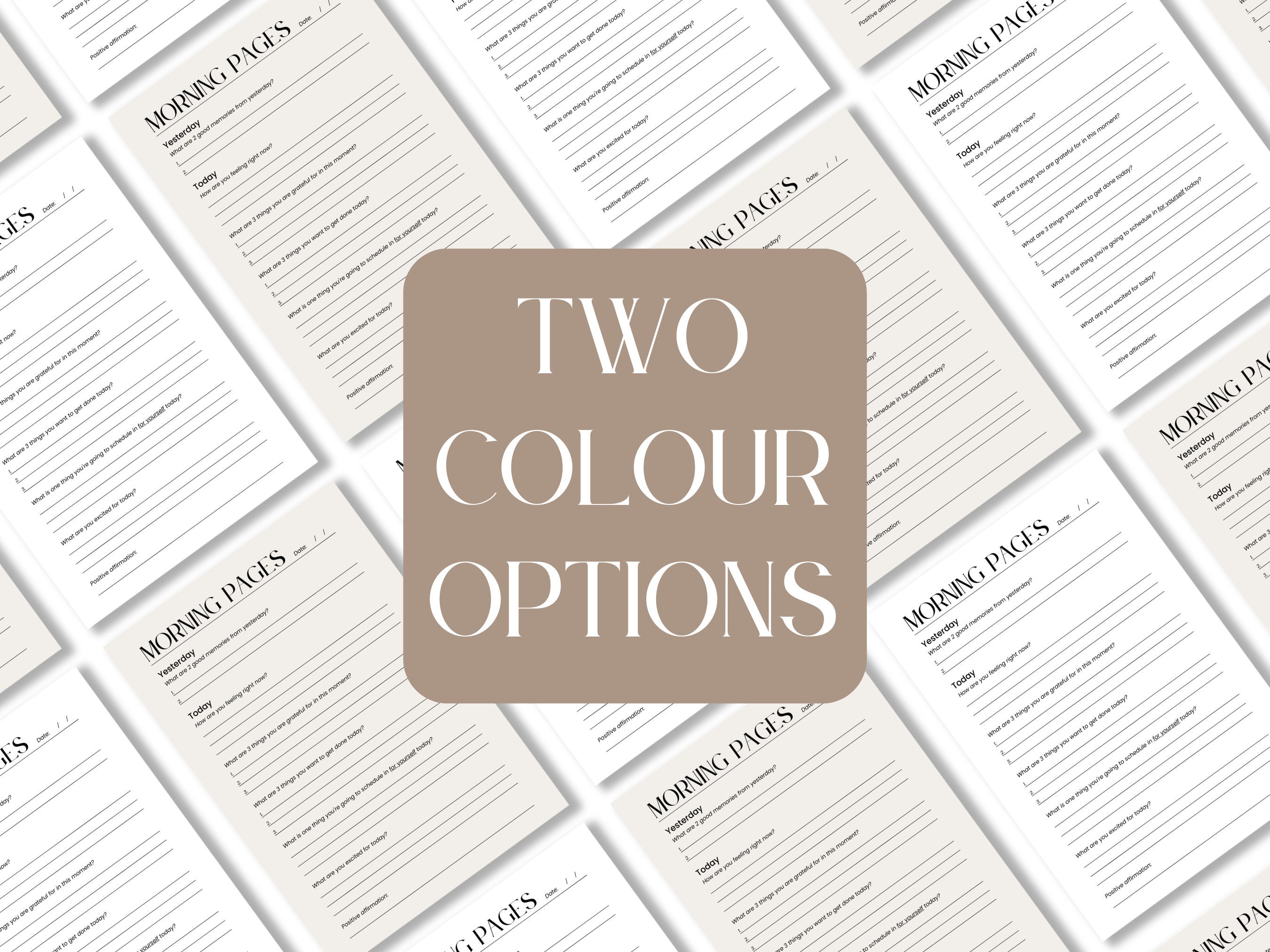 Morning Pages Daily Check-in | 5 Minute Morning Journal, Plan Your Day ...