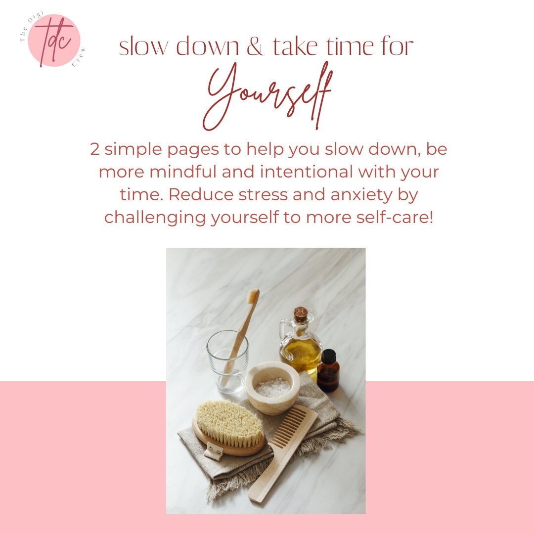 Self-care Checklist Printables, Daily Wellbeing Pages, Mindfulness ...