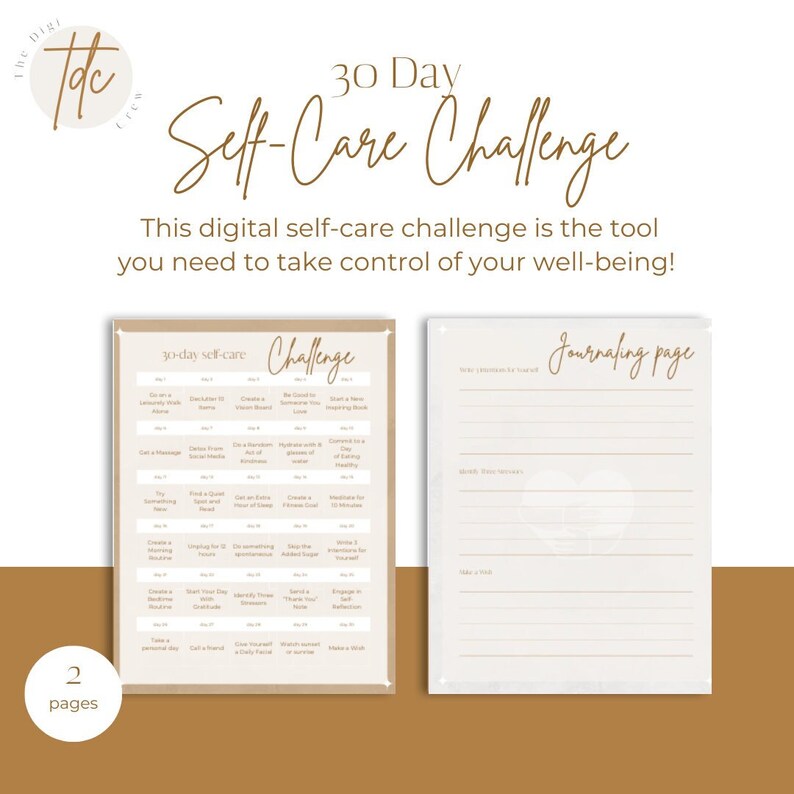 Self-care Checklist Printables, Daily Wellbeing Pages, Mindfulness ...