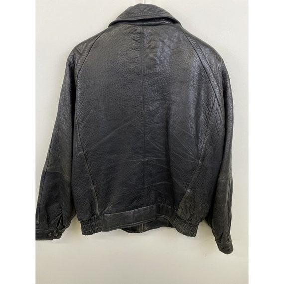 Cyber Monday Deal Vintage 1990s Leather Jacket Pebble… - Gem