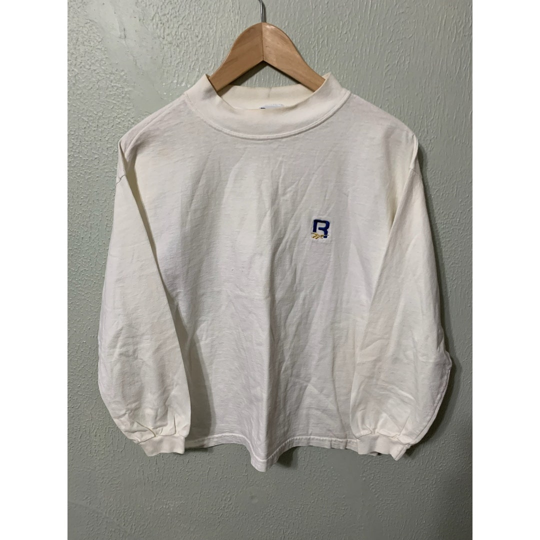 Vintage Reebok Mock Embroidered Longsleeve - Etsy
