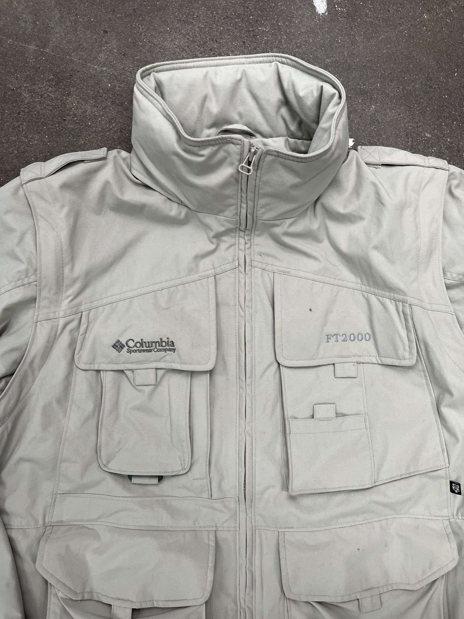 Vintage Columbia Jacket 1990s Removable Sleeve Jacket Size L Vintage ...