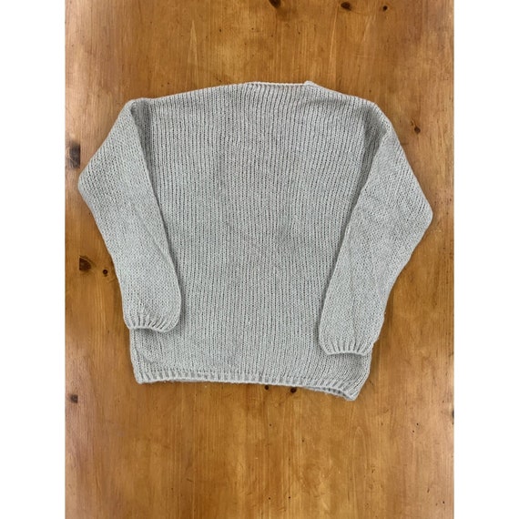 Vintage 2000s Medium Mohair White Knit Sweater 2000s … - Gem