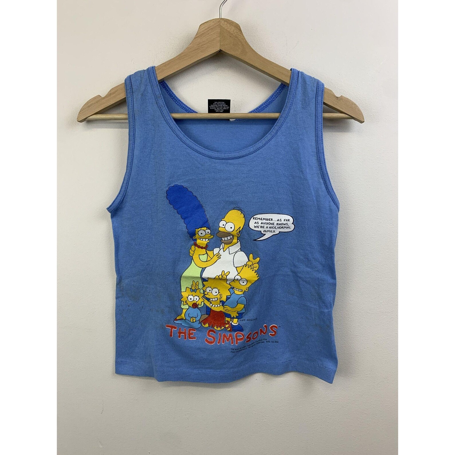 Vintage the Simpsons 1990 Nice Normal Family Tank Top Size XS Vintage ...