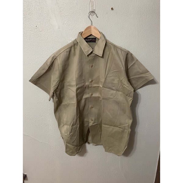 Tan Button Up - Etsy