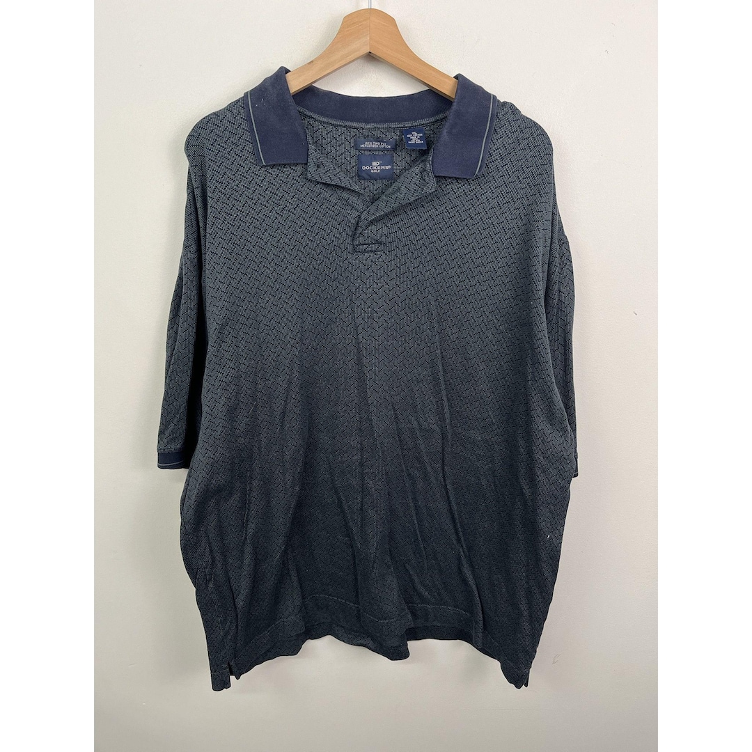 Vintage Golf Polo Shirt Dockers 60's Two Ply Cotton Polo Golf Shirt ...