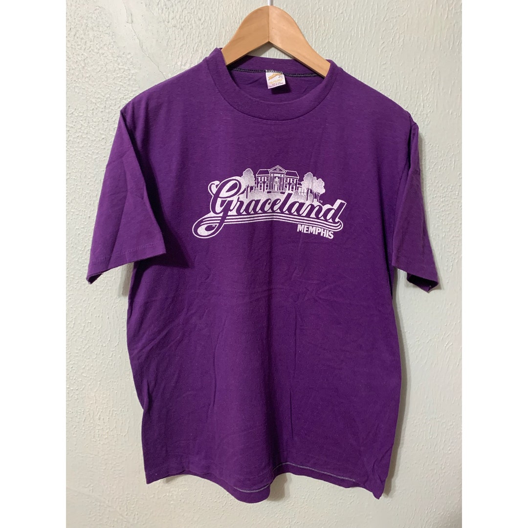 Vintage Graceland Memphis Script Tee - Etsy