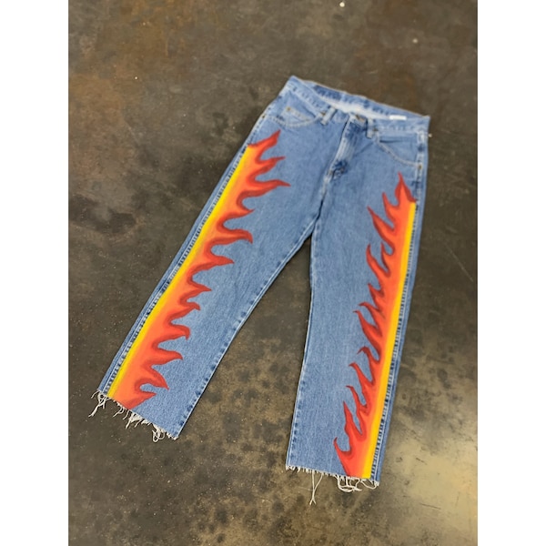 Flame Jeans - Etsy