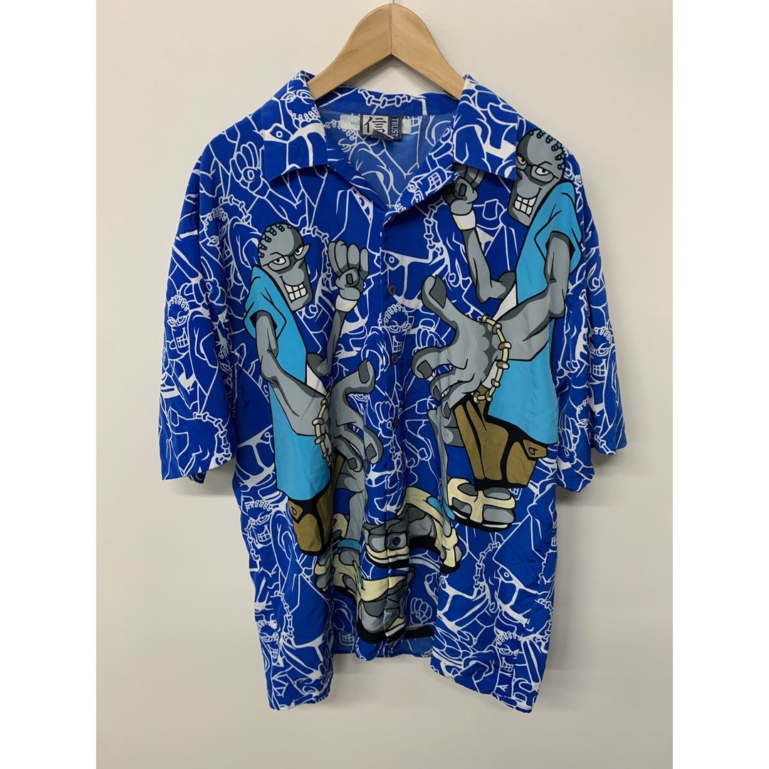 Vintage Cyborg Lightning Button up Vintage Rare Find Gift for Her Gift ...