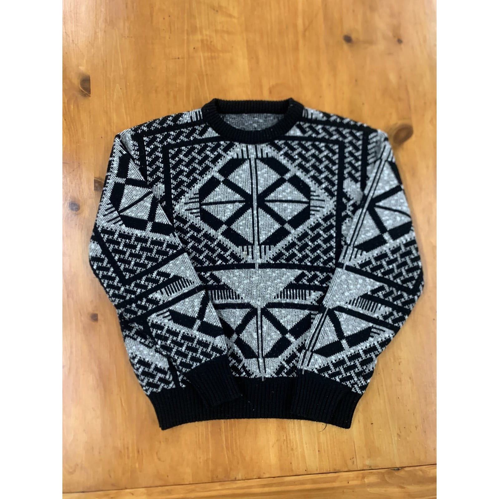 Vintage 2000s Large Crosshair Reticle Knit Sweater Vintage Cozy Warm ...