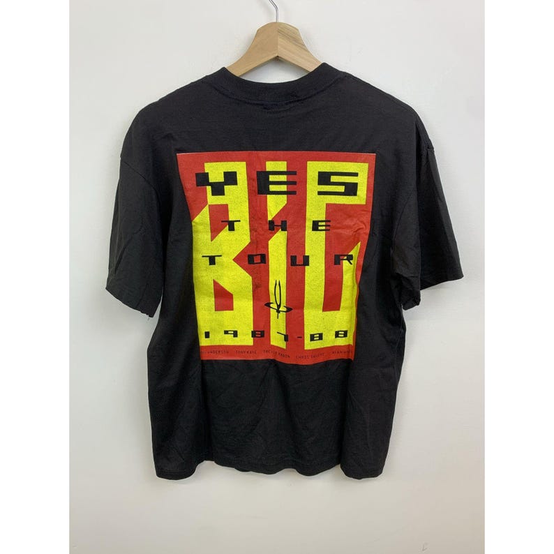 Vintage YES the Big Tour 1987 Yes Band Tee Single Stitch Size M (L ...
