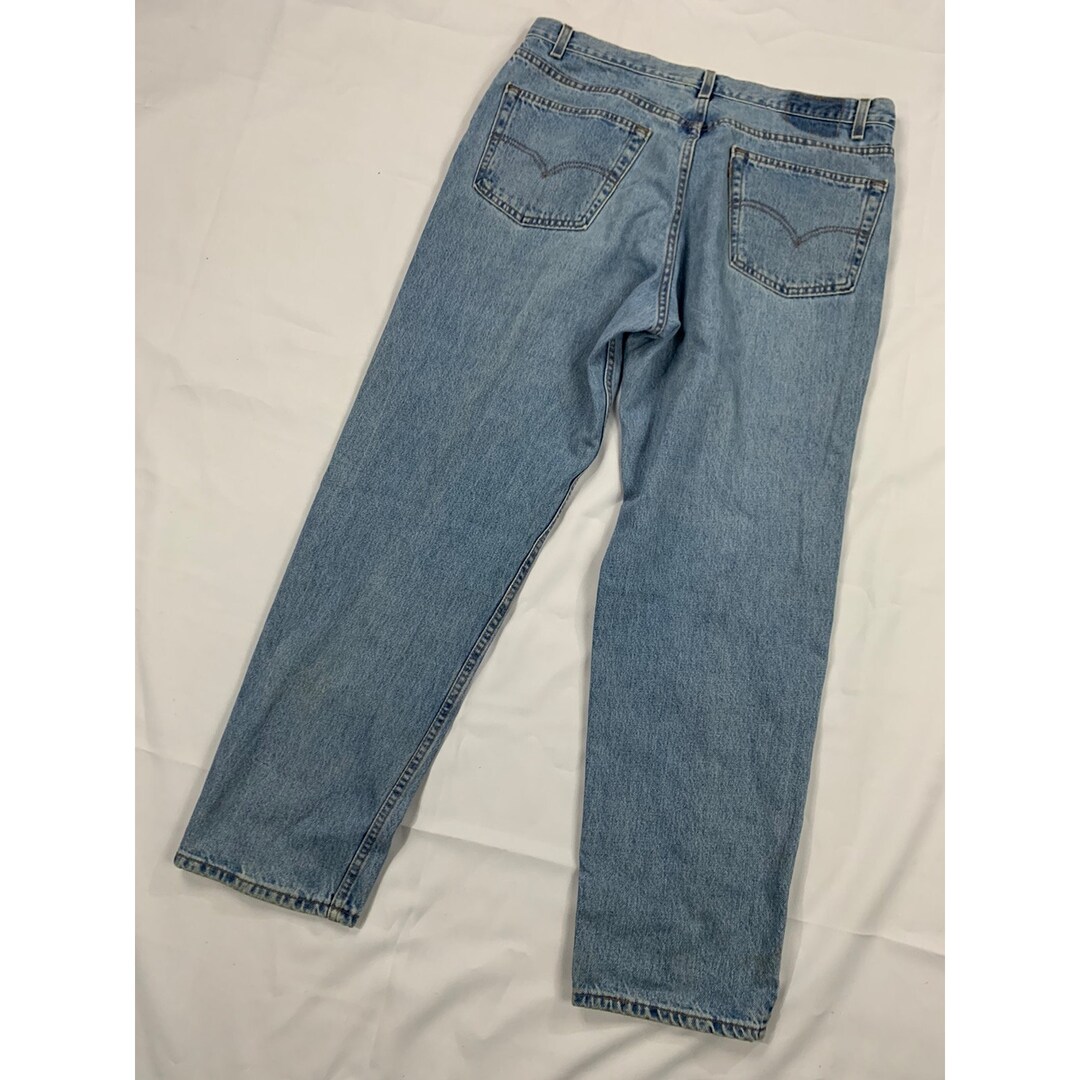 Vintage Levi’s Shadow Patch Light Wash 550 40x33 2000s Y2k 90s 80s Mens ...
