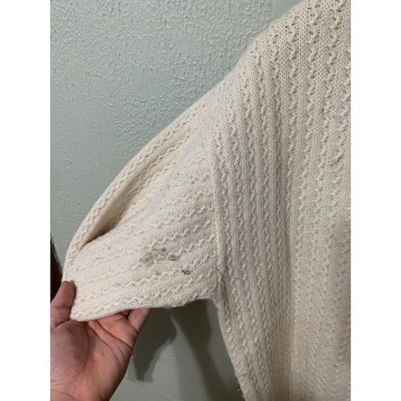 Vintage 2000s Large Zig Zag Runs Stained Knit Sweater - Gem