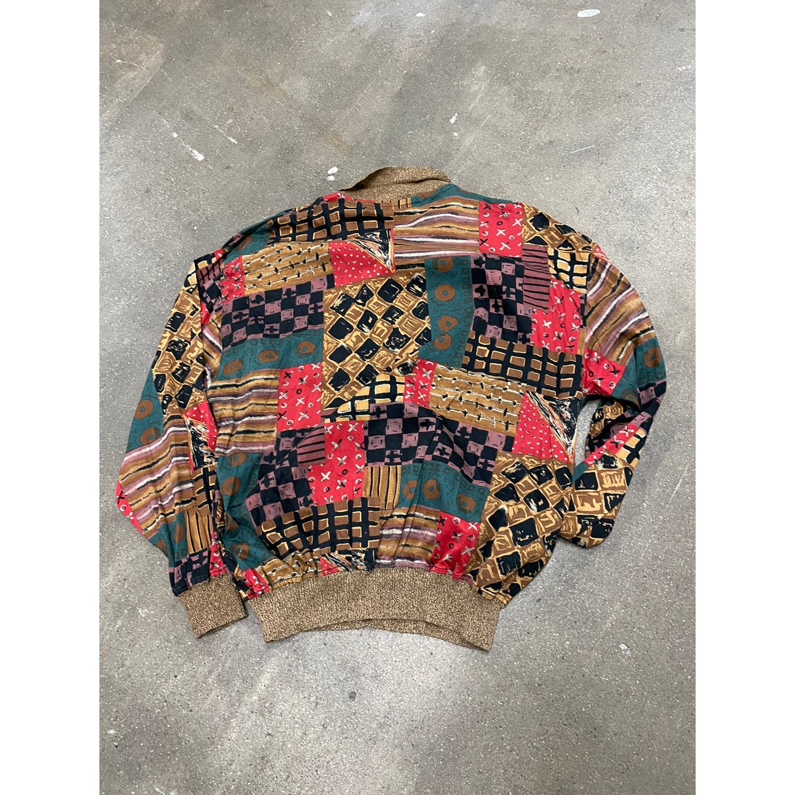 Vintage Funky Patchwork Rugby Shirt - Etsy