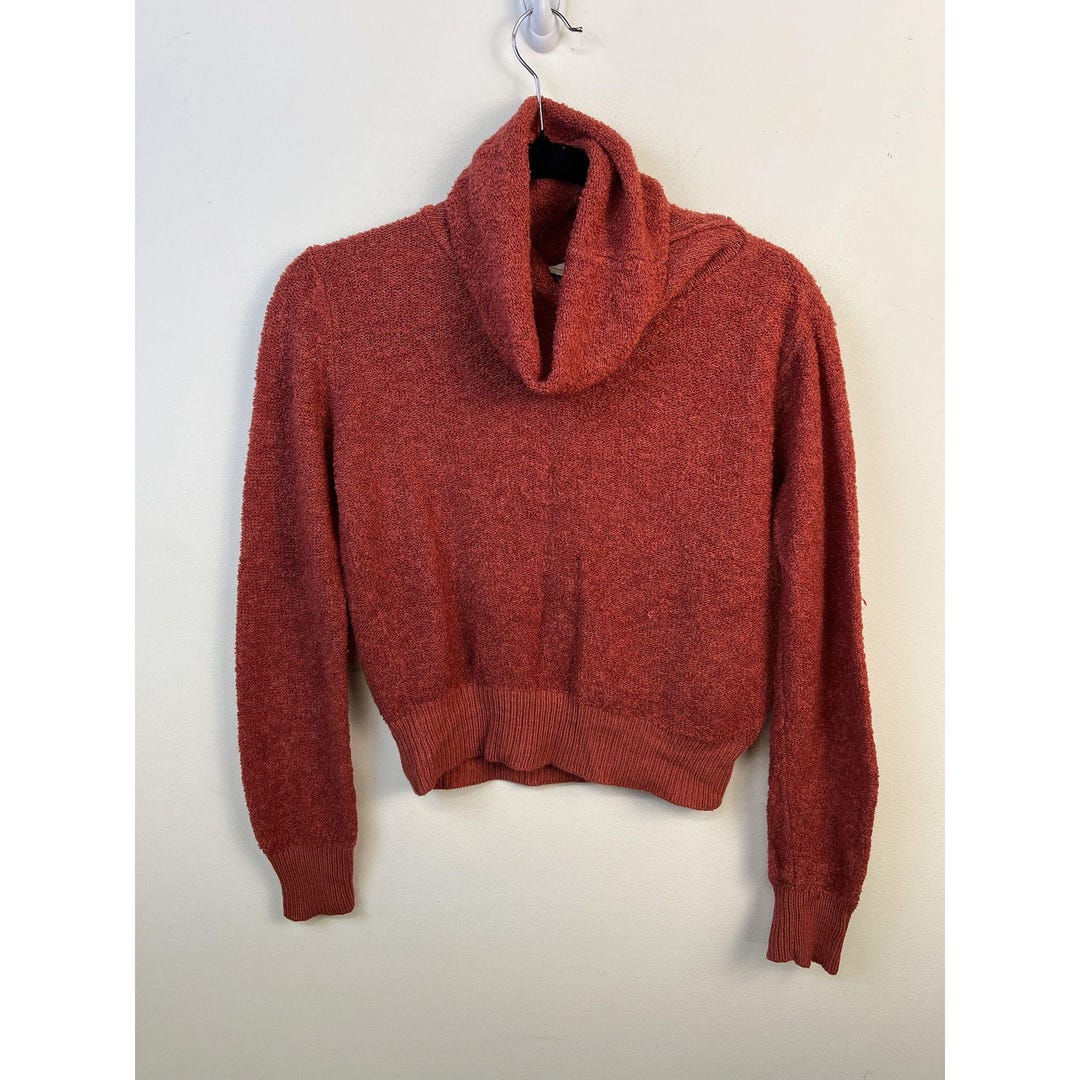 Vintage Knit Sweater 1990s Thick Knit Dibs Red Terry Cloth Knit Sweater ...