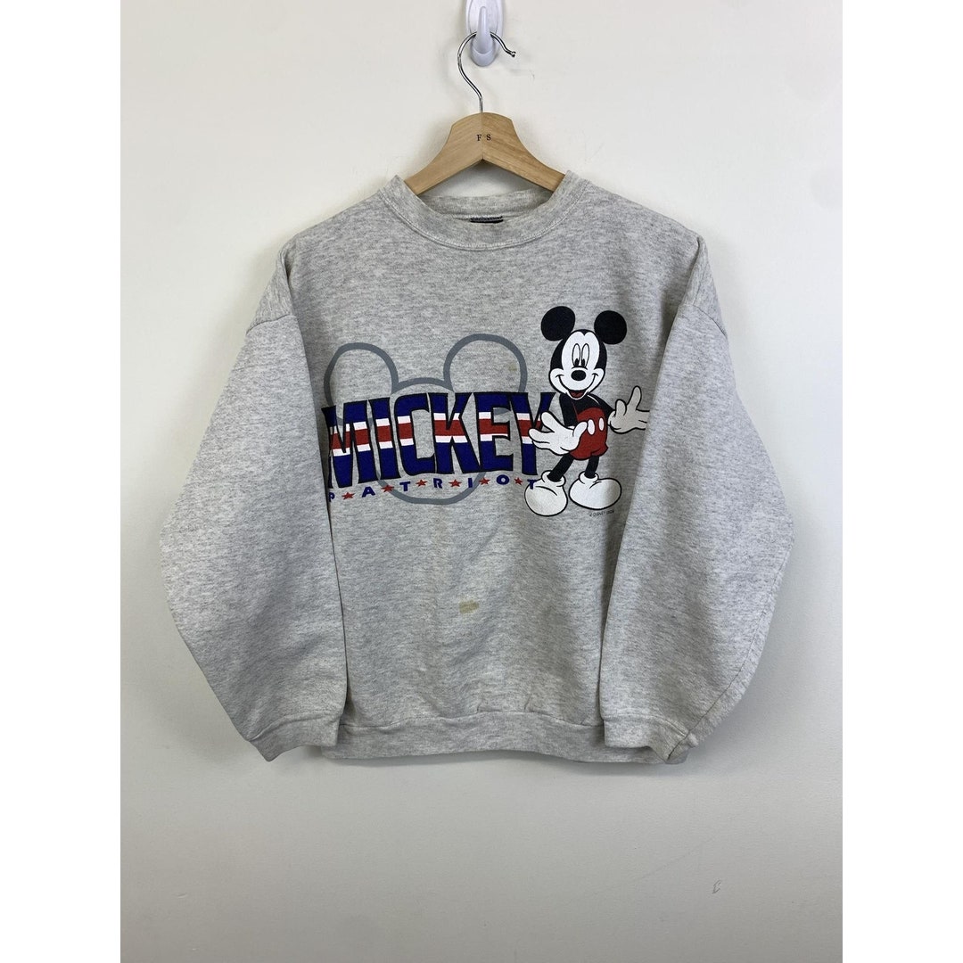 Vintage Mickey Mouse Patriot Walt Disney Crewneck - Etsy